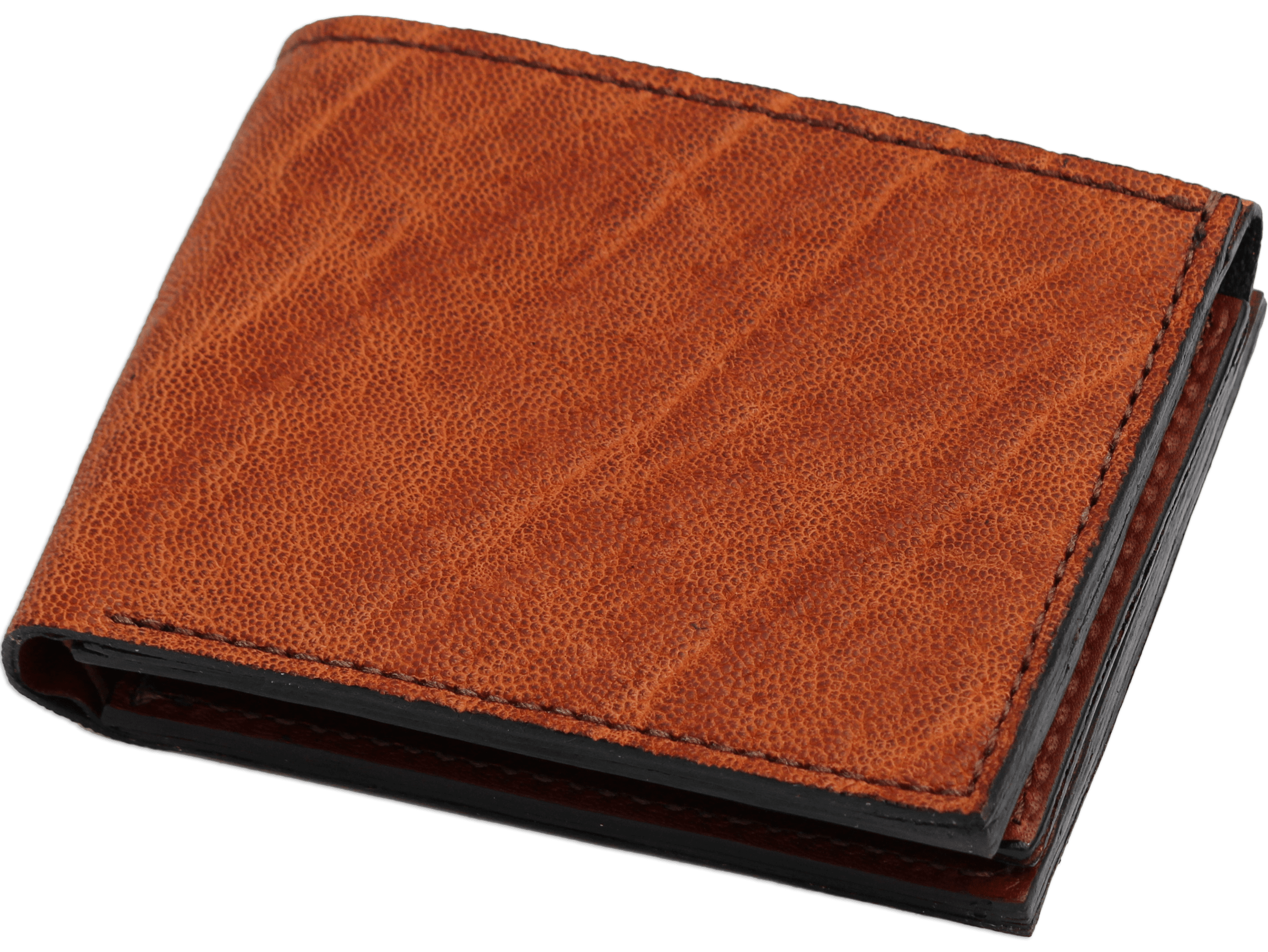 Caramel Brown Elephant Luxury Designer Exotic Bifold Wallet With Flip