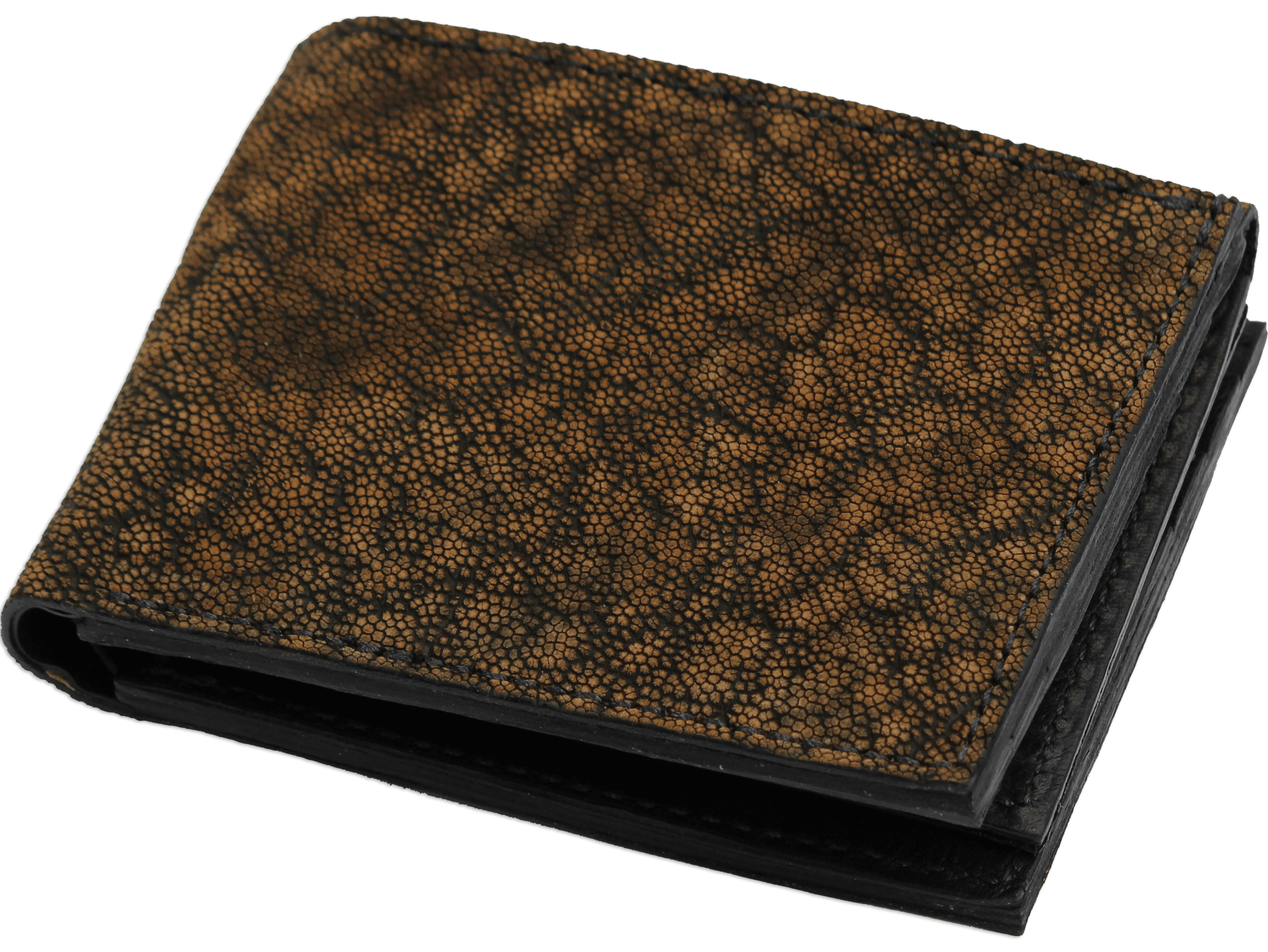 Tree Bark Elephant Luxury Designer Exotic Bifold Wallet With Flip Up I
