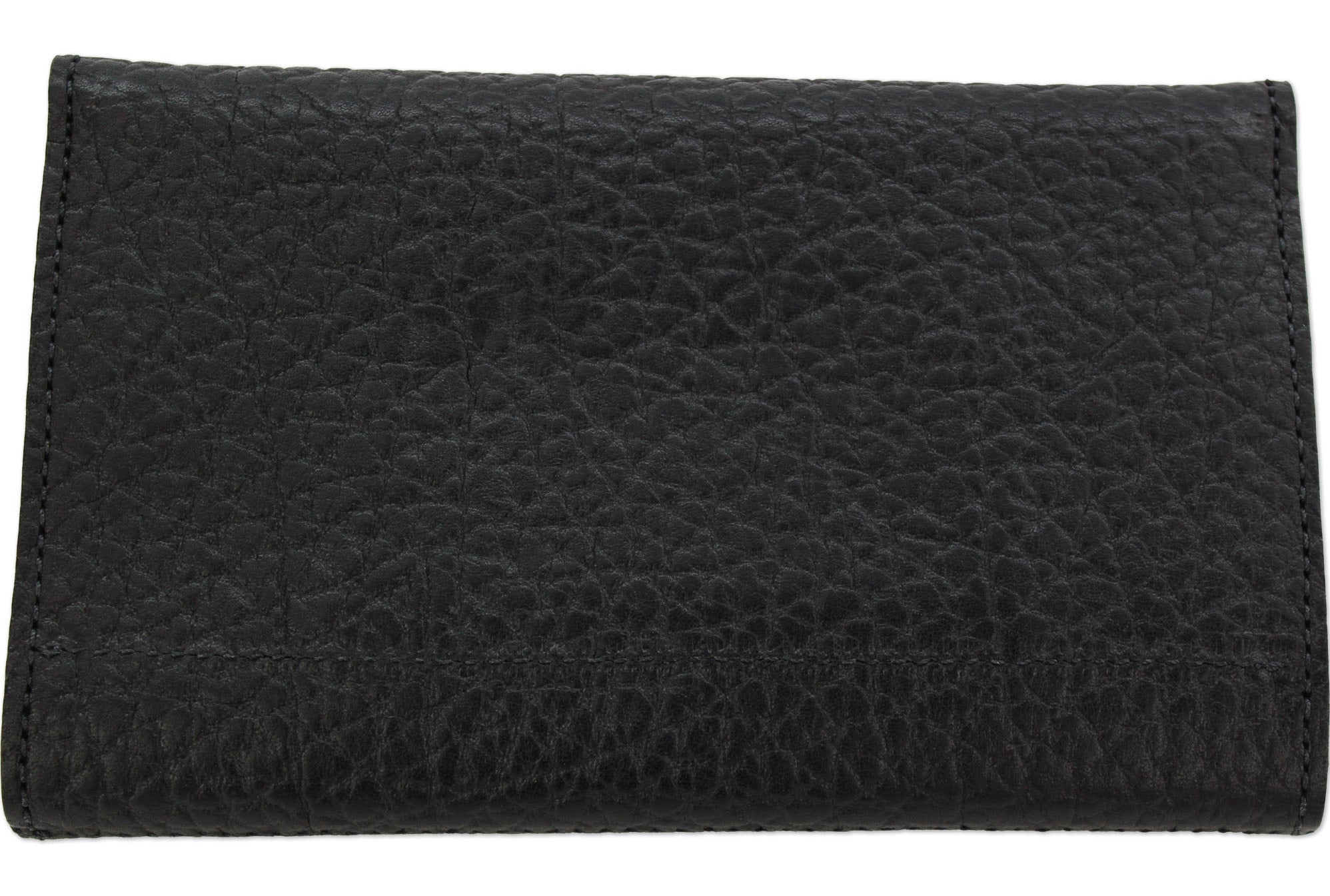 Black Bison Leather Women's Deluxe Wallet