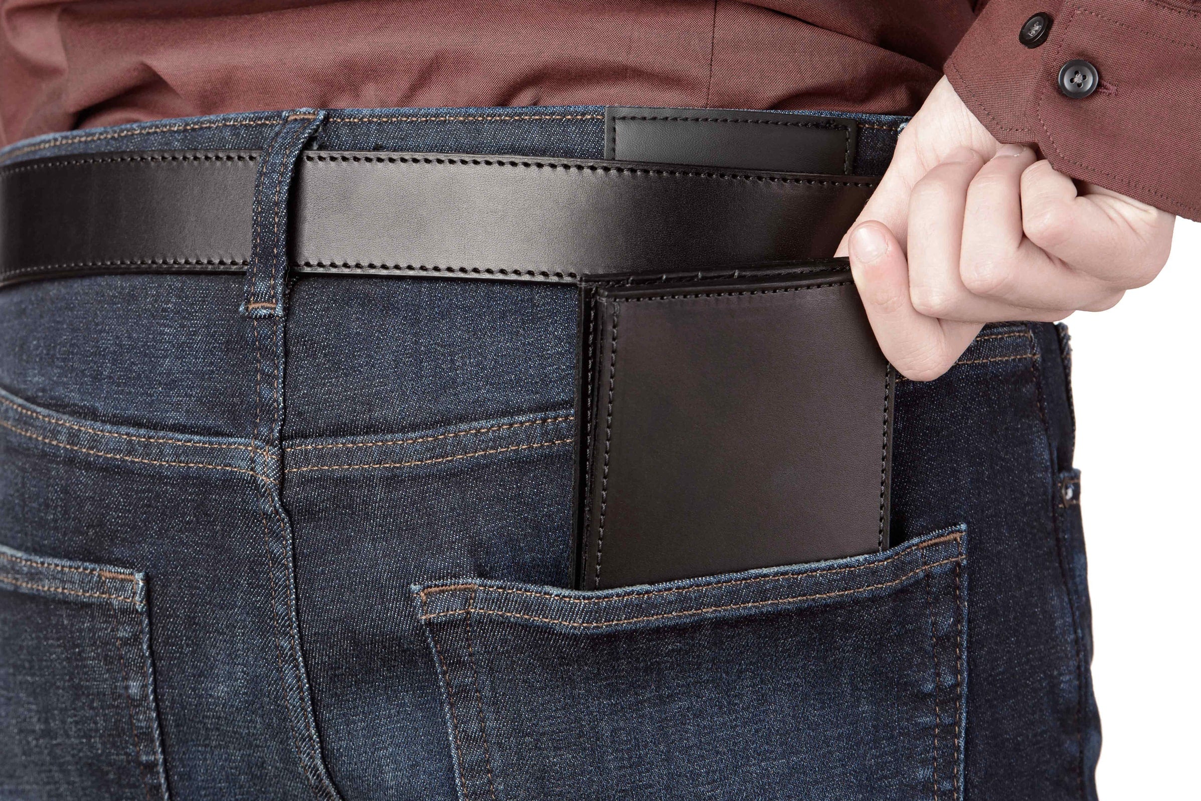 Premium Black 8-Card Leather Bifold Wallet - Handcrafted in USA