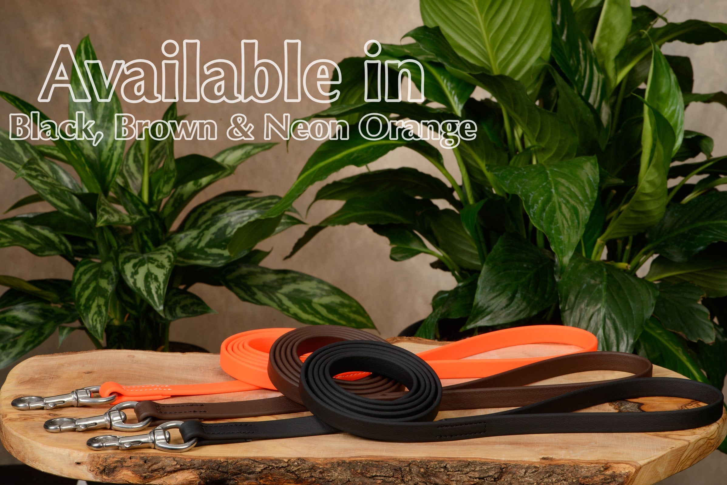 Brown Hercules 6 Foot Dog Leash With Stainless Hardware